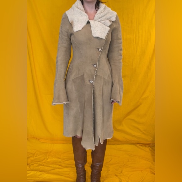 Nigel Preston & Knight | Jackets & Coats | Nigel Preston Knight Leather Shearling Coat | Poshmark